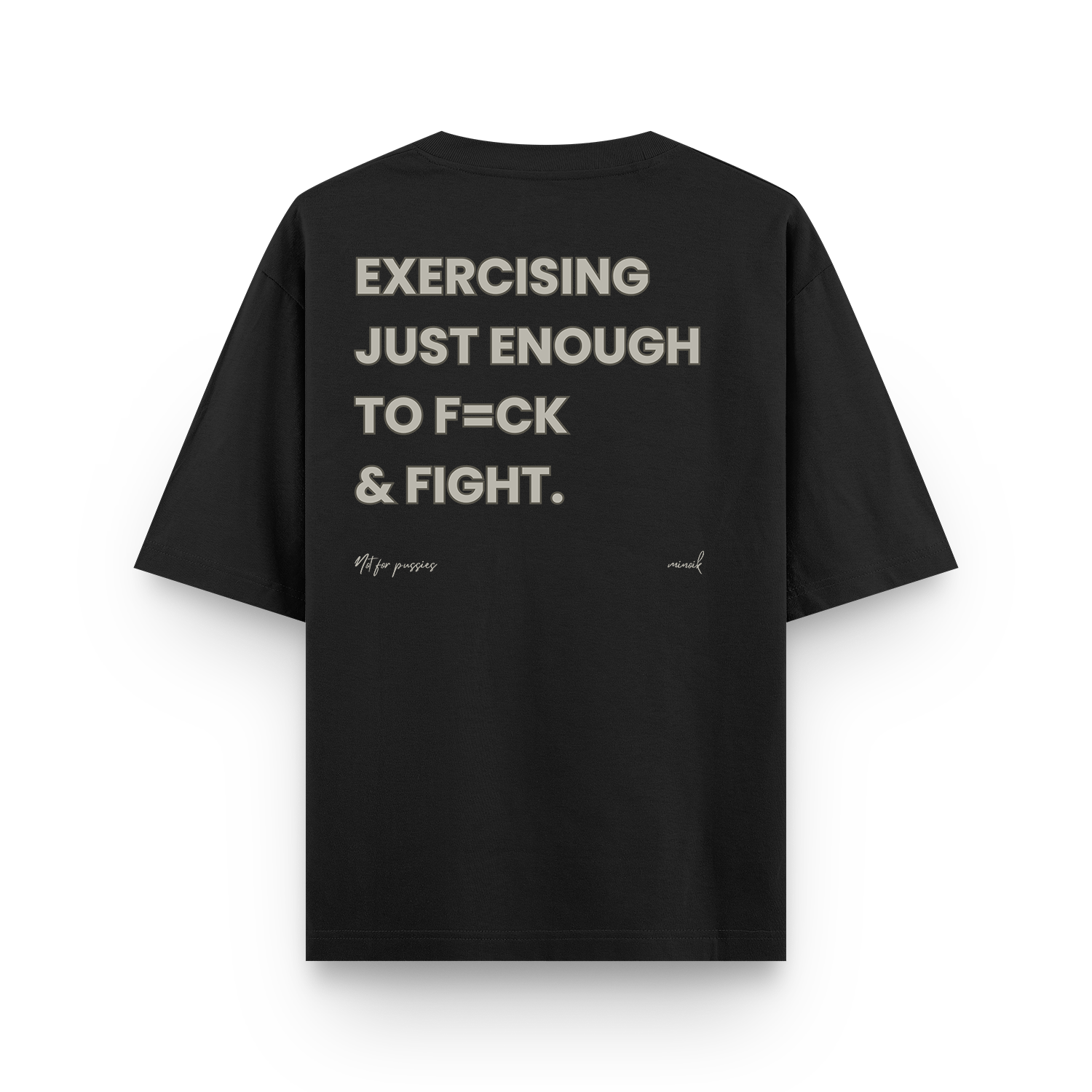 F=CK & FIGHT TEE - 240 GSM OVERSIZED TEE – Minoik